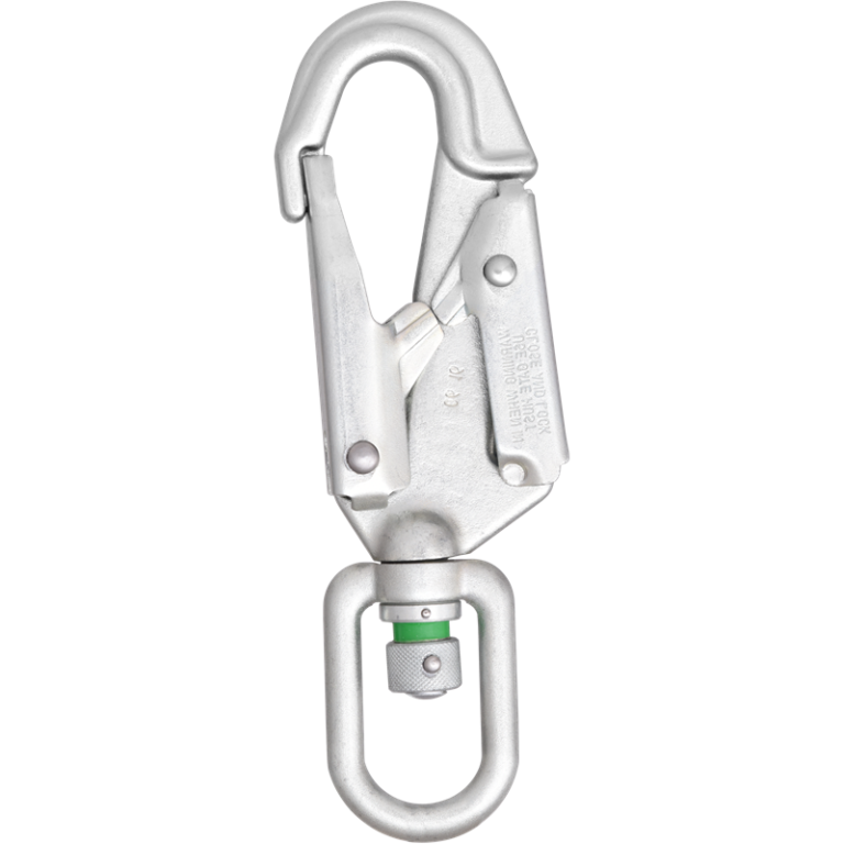 Steel swivel snap hook with load indicator – Crane Check